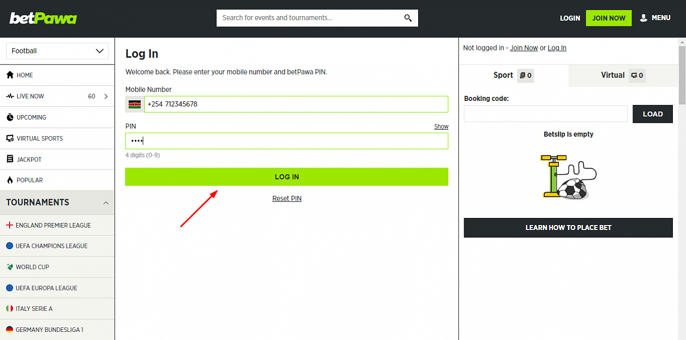Betpawa Log in 2025 from Kenya: How to Login Betpawa Account