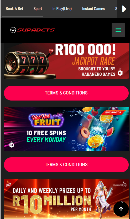 Install Supabets App from South Africa in 2022 & Get R50 Free Bet Welcome Bonus