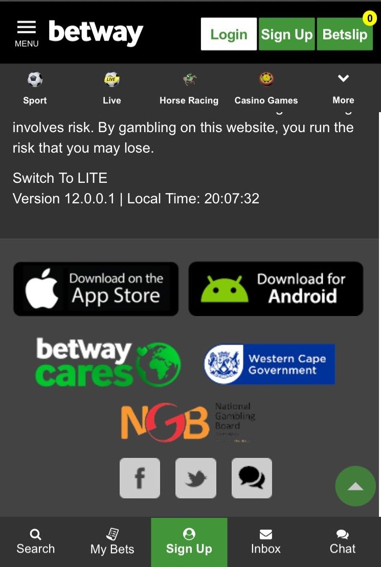 Download Betway App, Login, Register from South Africa and Get 100% First R1000 Deposit