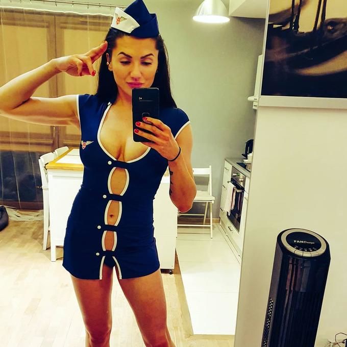 Ewa Brodnicka is a hot icon of world boxing and a master of naughty provocations at weigh-in ...